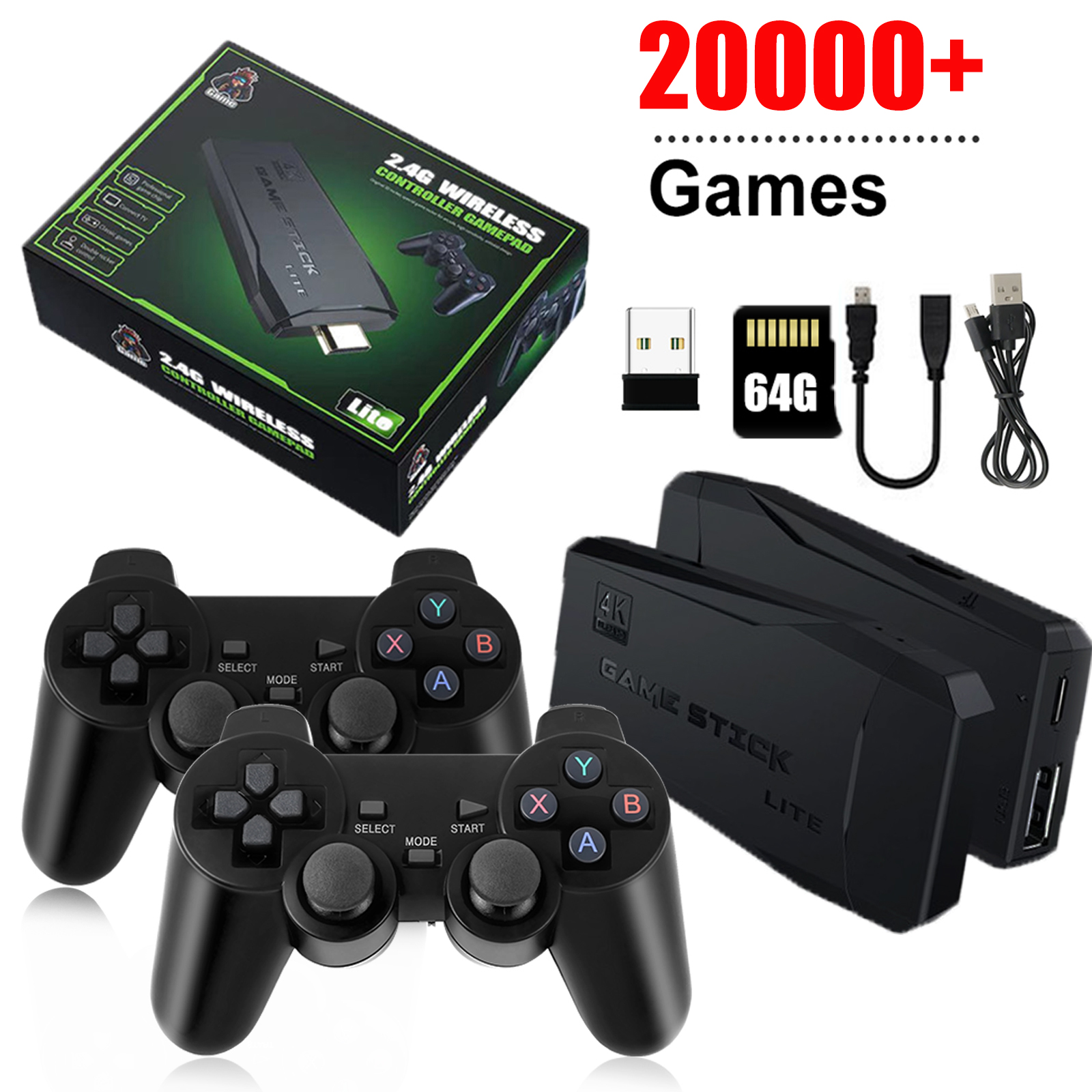 M8 GAME 4K GAME WITH 64GB GAMES TF CARD FOR 20000+ GAMES - 24tech.pk