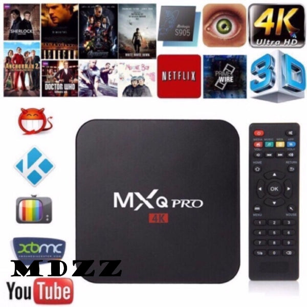 Smart Tv Box MXQ Pro 4K Ultra HD Android TV Box - 64-bit, Android 7.1 ...